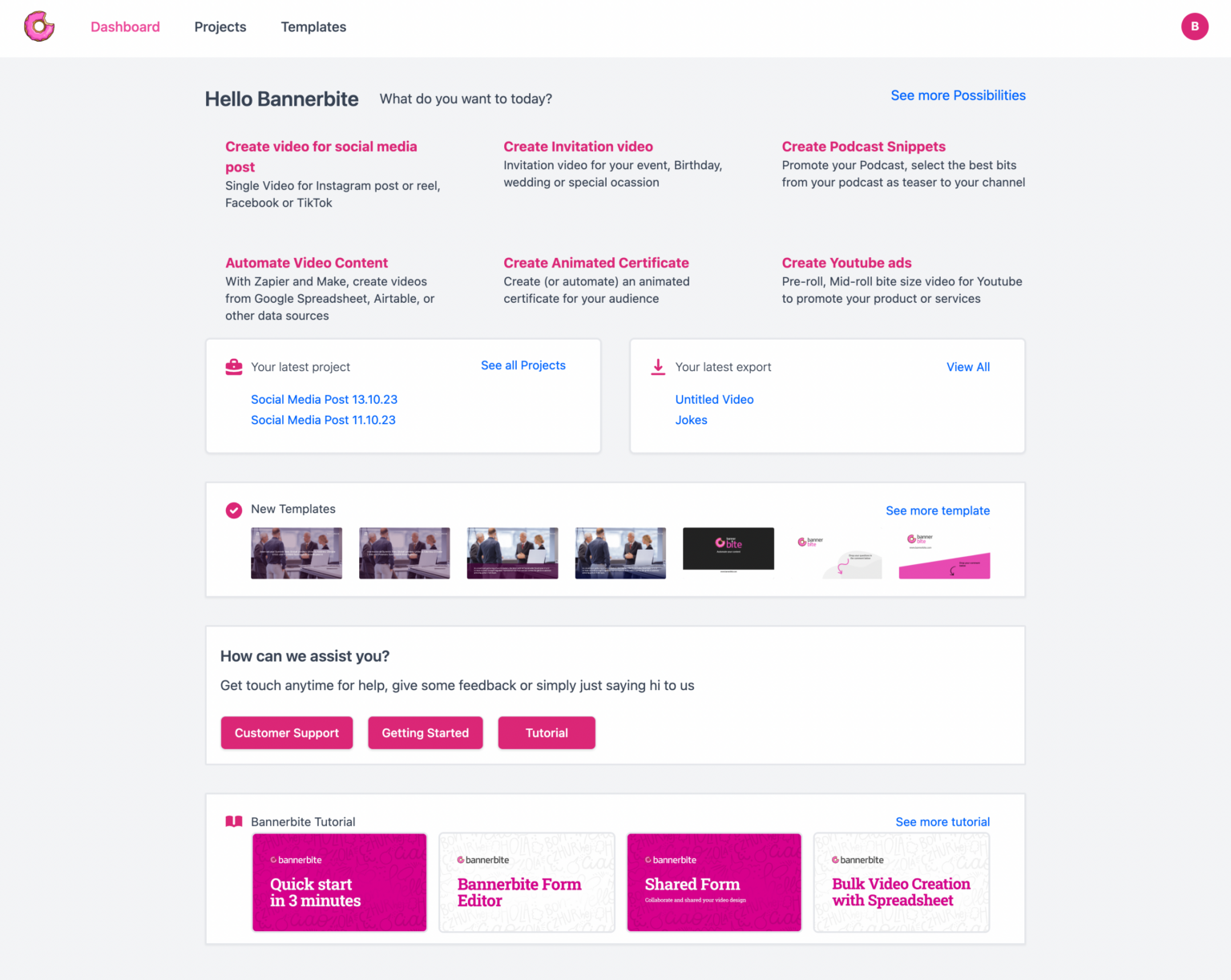 Getting Started – Bannerbite