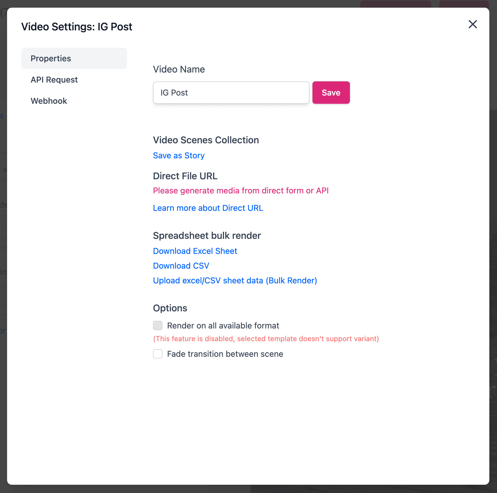 Video Settings – Bannerbite